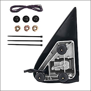 Perfit Zone Towing Mirrors Replacement Fit for 2003-2007 SILVERADO SIERRA, W/HEATED,W/SMOKE SIGNAL,Clearance lamp,BLACK (PAIR SET)