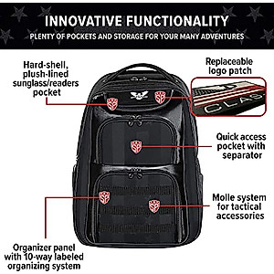 Subtle Patriot USA Backpack – Concealed Carry Backpack/Adjustable Straps and Extra Storage/Use for Travel, Work, Laptop, Hunting, and Hiking (Lady Liberty)