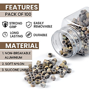 Hair Extension Beads set of 2500 pcs in 5, 5x3x3mm – Hair Tinsel 48 inches Multiple Variations 2400 and 4000 Pcs Hair Tinsel Extension Kit - 16 &12 Color Fairy Hair Tinsel Kit for Glitzy Hair