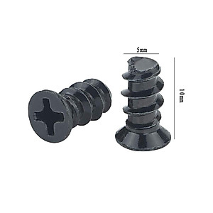 Computer Cooling Fan Mount Screws,Computer Case Fan Screws,Cross Screw (Black,50Pcs)