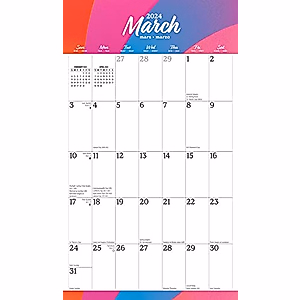 Big & Bright Large Print | 2024 14 x 24 Inch Monthly Deluxe Wall Calendar | Matte Paper | BrownTrout | Easy to See Large Font