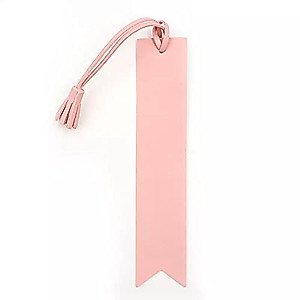 Leather Bookmarks for Book Lovers Women and Men (Blue)