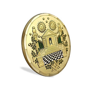 Masonic Challenge Coin Grand Master Hiram Abiff Widow’s Son Freemason Blue Lodge Commemorative Coins Gift