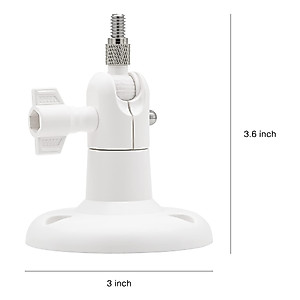 Holicfun Indoor Outdoor Adjustable Wall Mount for Ring Cameras (2-Pack, White)