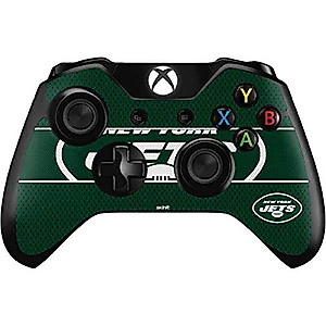 Skinit Decal Gaming Skin Compatible with Xbox One Controller - Officially Licensed NFL New York Jets Zone Block Design
