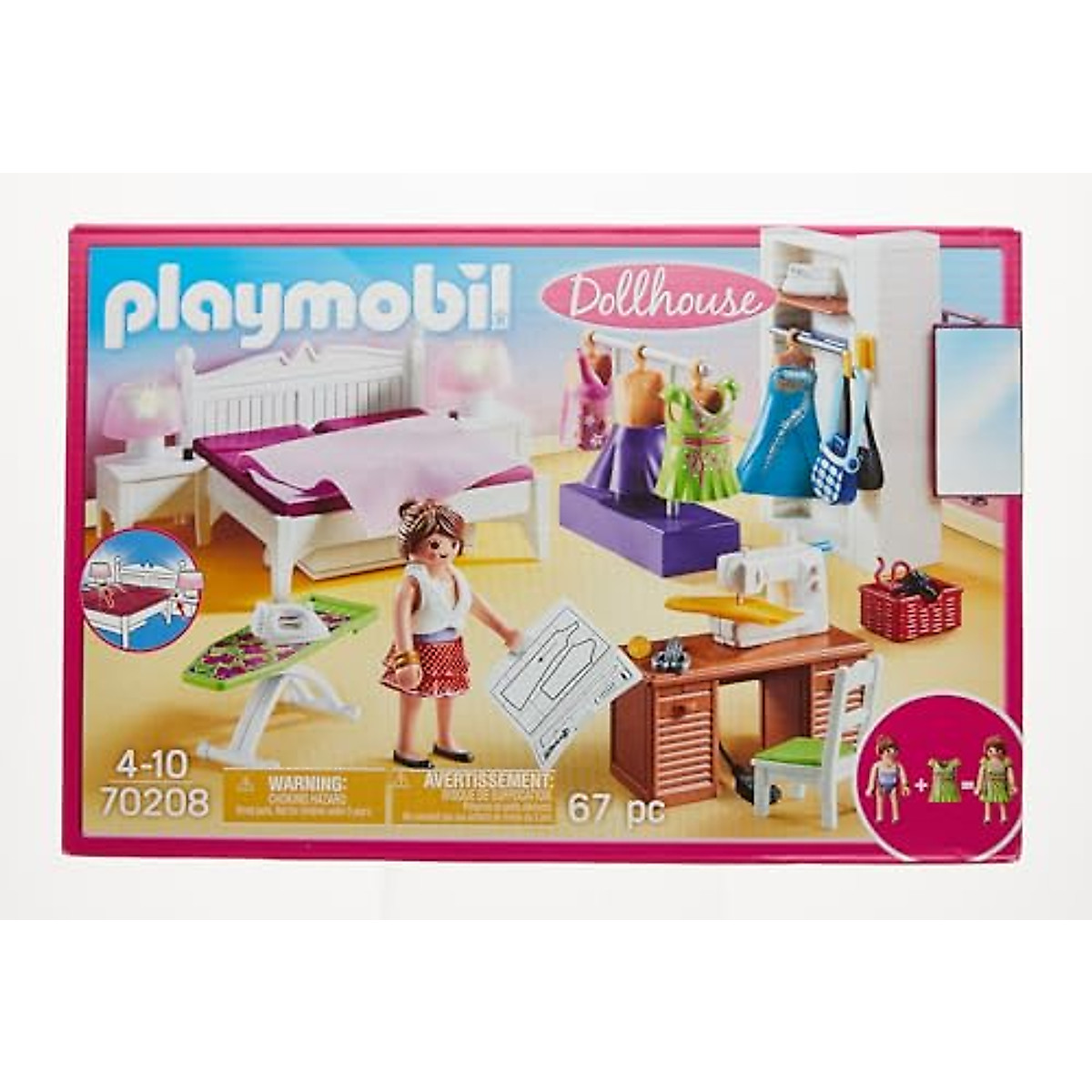 Playmobil Bedroom with Sewing Corner Furniture Pack