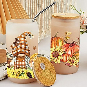 UV DTF Transfer Sticker, Rub on Transfers Stickers for Crafting, Festival Autumn UV DTF Cup Wrap Transfer Stickers, DIY Waterproof Decals UV DTF Transfer Sticker for 16OZ Glass Cups Coffee Mug