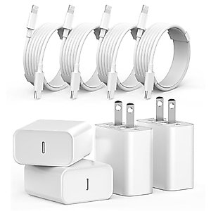 3 Pack iPhone 15 14 Charger Fast Charging, [Apple MFi Certified] PD 20W USB C Wall Charger Block with 6FT Type C to Lightning Fast Charging Data Sync Cable for iPhone 15 14 13 12 11 XS XR X 8 iPad