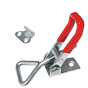 16 Pack Adjustable Toggle Clamp, 330lbs Holding Capacity Heavy Duty 4001 Style Toggle Latch Hasp Clamp for Door, Box Case Trunk, Smoker Lid Jig, Quick Release Pull Latch, Sturdy Metal Draw Latch