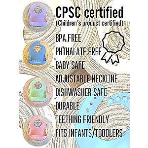 Jean Frances | Silicone Baby Bibs Set Of 2, BPA Free Waterproof Soft Durable Adjustable Silicone Bibs for Infants & Toddlers (Pink/Purple)