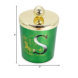 Harry Potter House Slytherin Premium Scented Soy Wax Candle with Unique Aromatic Fragrance | 50-Hour Burn Time | Home Decor Housewarming Essentials, Wizarding World Hogwarts Gifts and Collectibles