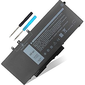 68Wh GJKNX Laptop Battery for Dell Latitude 5580 5480 5280 5490 5590 5491 5591 5288 5488 5495 E5480 E5580 E5490 E5590 E5591 Precision 15 3520 3530 M3520 M3530 GD1JP 5YHR4 451-BBZG DY9NT 0DY9NT 0GD1JP