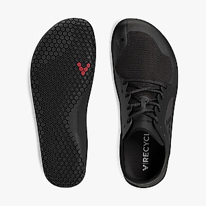 Vivobarefoot Primus Lite III, Womens Vegan Light Breathable Shoe with Barefoot Sole Obsidian