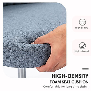 Home Office Desk Chair - Adjustable Rolling Chair, Armless Cute Modern Task Chair for Office, Home, Make Up,Small Space, Bed Room