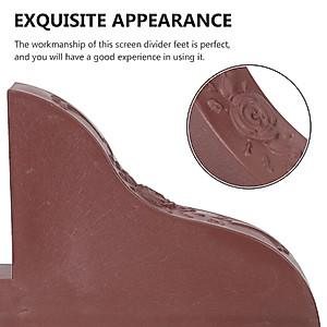 2pcs Screen Base Household Divider Bracket Divider Base Room Partition Support Bases Divider Stand Home Accessory Partition Holders Divider Accessory Wear-resistant Screen Feet