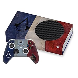 Head Case Designs Officially Licensed Assassin's Creed Flag Of France Unity Key Art Vinyl Sticker Gaming Skin Decal Cover Compatible With Xbox Series S Console and Controller Bundle