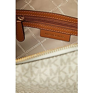 Michael Kors Kelsey Medium Hobo Convertible Shoulder Vanilla/Acorn One Size