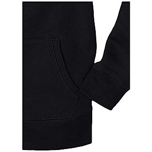 Amazon Essentials Boys' Fleece Zip-Up Hoodie Sweatshirt, Black, X-Small