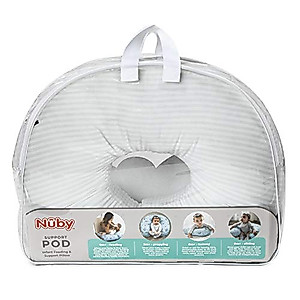 Nuby Support Pod Infant Breastfeeding Support Pillow by Dr. Talbot's, White