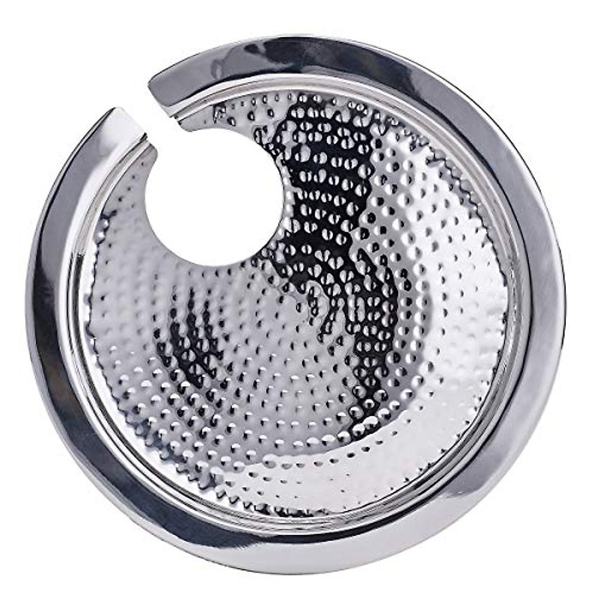 Old Dutch Hammered Stainless Steel Wine Glass Holder, Set of 4 Buffet Plates, 9.75 (5470SS)