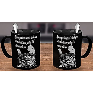 Book Lover Mug (Black) Once You Have Read A Book..., With Image Bookworm Gift, Novelty Gifts, Ceramic Coffee Cup By Vitazi Kitchenware (11 Ounces)