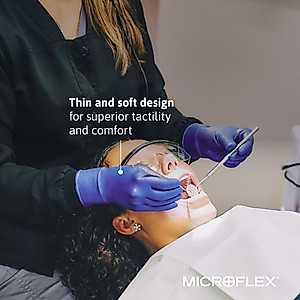 Microflex UF524M Ultraform Powder Free Nitrile Glove Size Medium Box of 300
