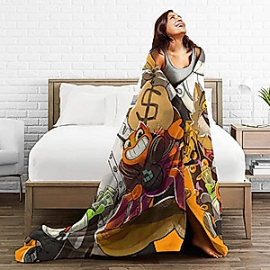 BADUDGUYSR Anime Movie Blanket Flannel Fleece Throw Blankets for Sofa Bed Couch Bedroom Decor 50 in X 40 in Black2 50 inch x40 inch
