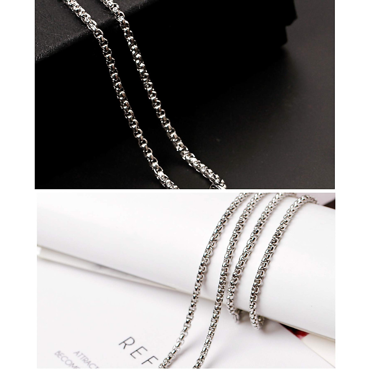 VASSAGO Third Pentacle of Mercury Key of Solomon Seal Pendant Necklace Stainless Steel Kabbalah Pagan Wiccan Amulet Jewelry for Men and Women