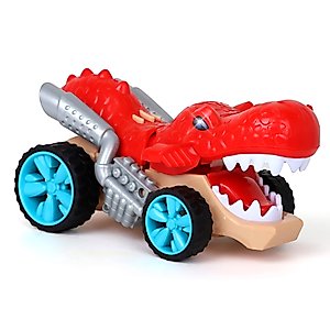 Madzee Monster Vehicle (T-Rex) - Battery Powered Truck with Lights & Sounds - Great Dinosaur Toys for Boys and Girls Ages 3+, Perfect Toddler Gift Birthday Party, Christmas