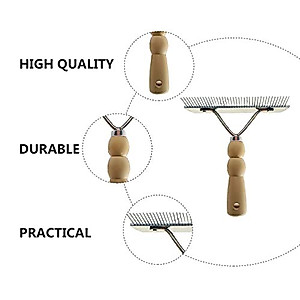 Balacoo Dog Hair Brush Metal Comb Horse Hair Comb Horse dematting brush Hair Cleaning Comb Cleaning Brush Cleaning dog rake Accessory dematting rake Mane Comb Dog Hair Brush Metal Comb