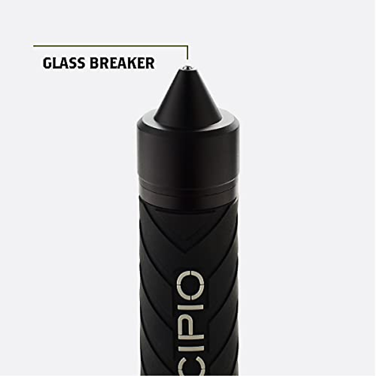 Scipio Tactical Rechargeable LED Flashlight - 4000 Lumens with Glass Breaker and Bright Light