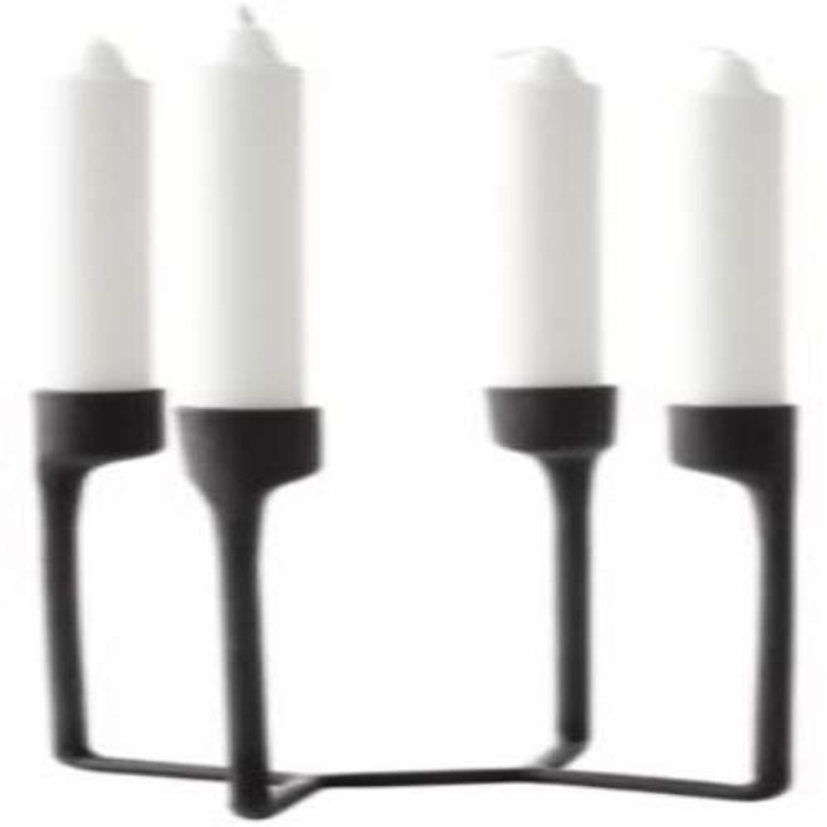 Normann Copenhagen Candle Stand, Black, 11,5x11,5x20