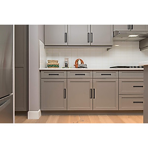 Ravinte 20 Pack 5 Inch Kitchen Square Cabinet Handles Matte Black Cabinet Pulls Black Drawer Pulls Kitchen Cabinet Hardware Kitchen Handles for Cabinets Cupboard Handles Drawer Handles