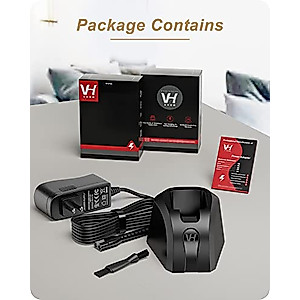 VHBW for Wahl Charging Stand 3801 with AC Adapter, Replacement Wahl Magic Clip Cordless Charger Stand for Wahl Magic Clip 8148/8481/8591/81919/8509/8504-400/8504