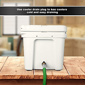 Aieve Drain Plug Hose Connection for YETI Cooler, Cooler Drain Plug Replacement for YETI, Cooler Plug Replacement for YETI Chest
