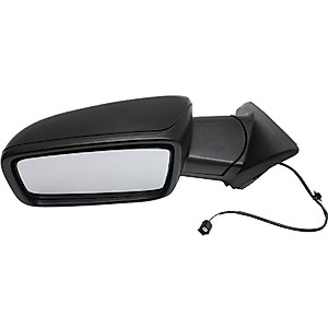 Kool Vue Driver Side Non-Electric Mirror for Ram 1500 2013-2018 Manual Fold Without Signal Light, Blind Spot Light, Memory & Puddle Lamp Textured w/o Towing Package