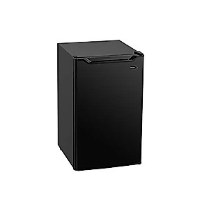 Danby DAR032B1BM 3.2 Cu.Ft. Mini Fridge In Black - Free-Standing All Fridge For Bedroom, Living Room, Kitchen, Dorm