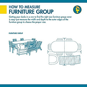 Duck Covers UGP1027229 Ultimate General Purpose Furniture Cover, 100" W x 70" D x 29" H, Mocha Cappuccino, Outdoor Furniture Cover