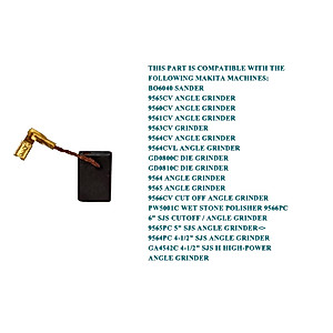 4Pcs carbon brushes Replacement Parts For Makita CB318 CB330 CB340 CB314 CB315 9560CV 9563CV 9565CV Angle Grinder