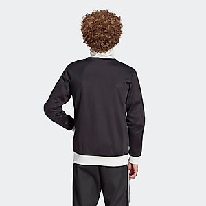 adidas Originals Men's Adicolor Classics Beckenbauer Track Top, Black/White, Large
