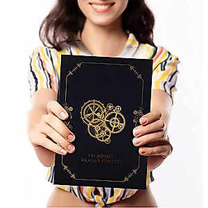 Facwxiao Quill Pen and Ink Set,Feather Pen Set for Calligraphy,Christmas Gift for Handwriting Lovers, Birthday Gift(Bule)