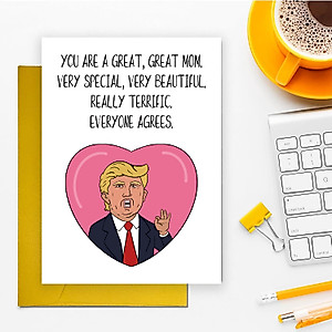 UUEFKTN Funny Birthday Card for Mom, Mothers Day Card Mothers Day Gift For Mom, Humor Mother's Birthday Card Gift For Mum, Funny Baby Shower Card Pregnancy Announcement Card for New Mom