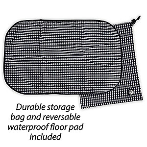 Necoichi Portable Stress Free Cage Carrier and Litter Box, Indoor & Outdoor, Travel (Black, Cage/Kennel+Litter Box)