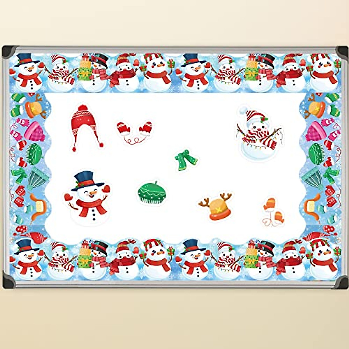 Christmas Bulletin Border Snowman Board Trim for Holiday Classroom Decoration 69ft