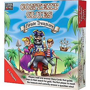 Learning Well Games Context Clues—Pirate Treasure Game, Red Levels 2.0-3.5