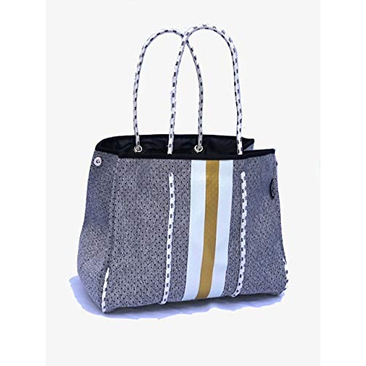 Dallas Hill Designs Large Tote Bag for Women | Neoprene Shoulder Purse | Travel, Beach, Gym Handbag | Extra Pouch