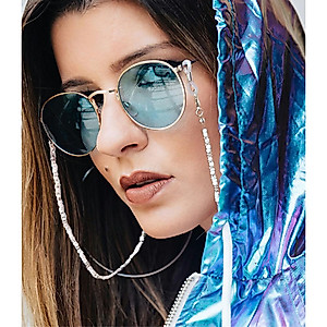 Nudurom 12PCS Boho Glasses Strap for Women,Colored Beaded Eye Glasses Chains,Women Face Mask Lanyard Anti-lost,Eye Glasses Holders Around Neck Handmade Chain For Women Men Kids Eyeglass Sunglasses