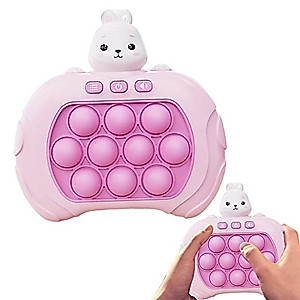 Gelmevo 2PCS Pop Fidget Push Game, Handheld Bubble Game Console Toy for Kids and Teen Party Game Relaxation and Decompressions Fidget Toy