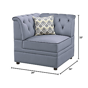 ACME Sofa, Gray Velvet