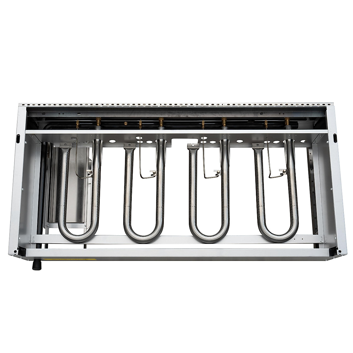 KoolMore 48 in. Natural Gas 4- Burner Griddle with 90,000 BTU in Stainless-Steel, ETL Listed (KM-GG4-48M)
